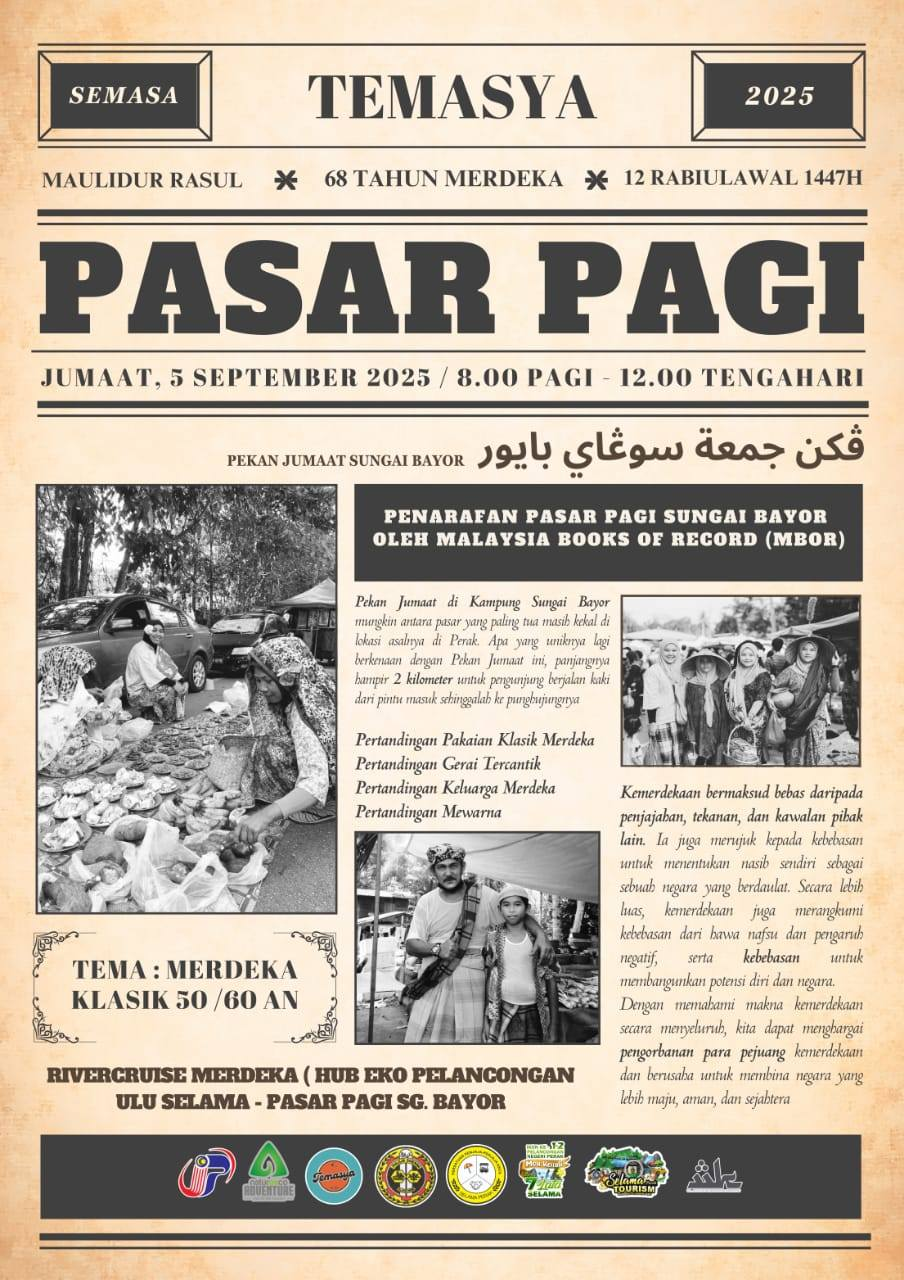 Pasar Pagi Sungai Bayor Raih Rekod MBOR: Pasar Pagi Terpanjang Malaysia